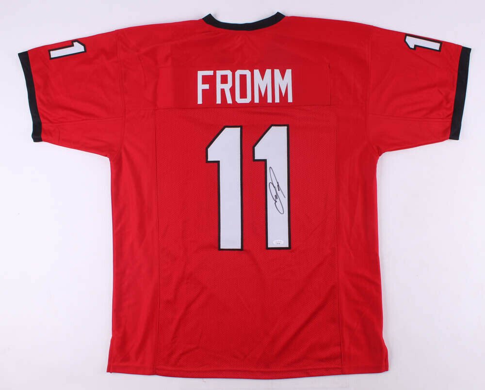 Jake Fromm Autographed Signed Framed Georgia Bulldogs Jersey JSA