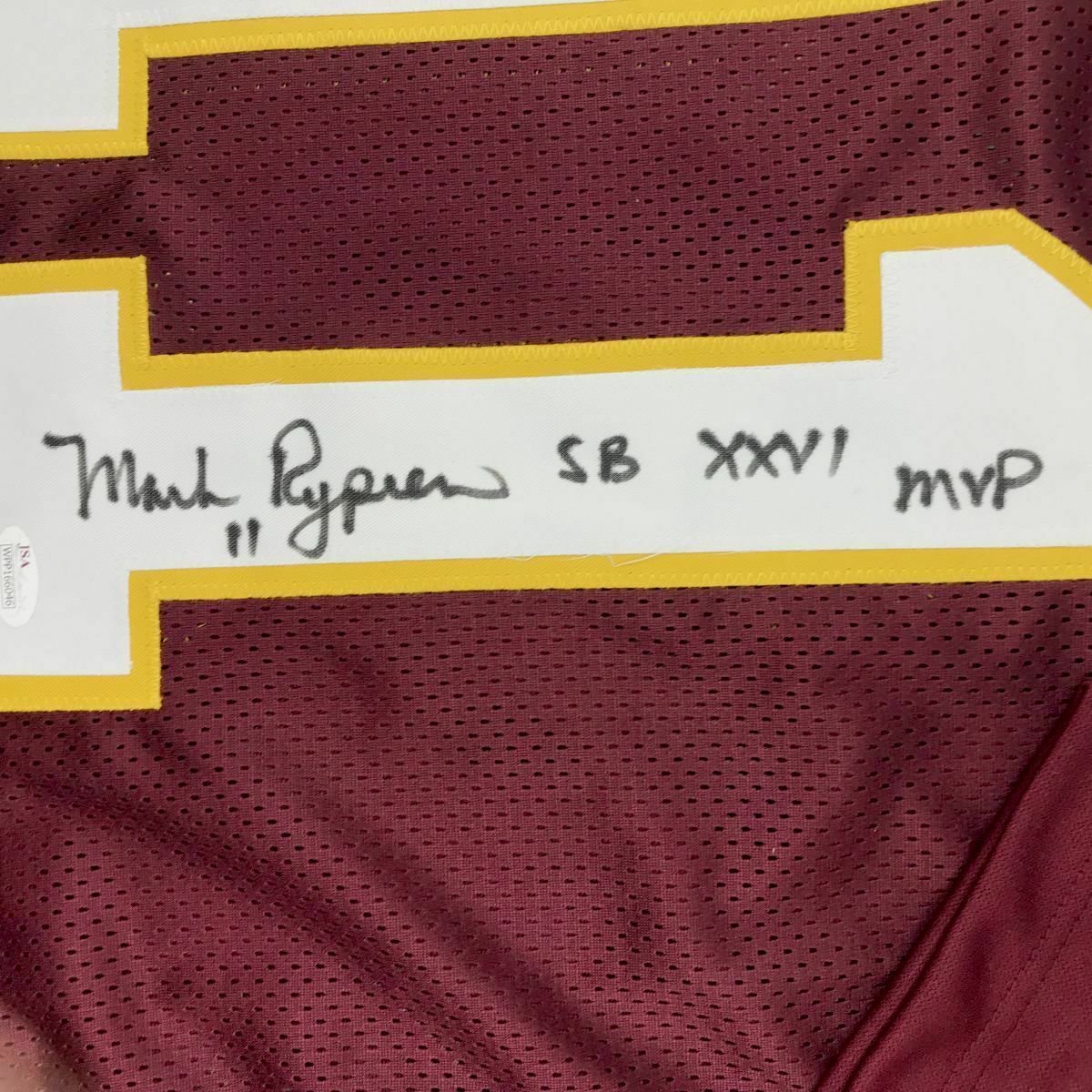 Mark Rypien Autographed Signed Framed Washington Jersey JSA