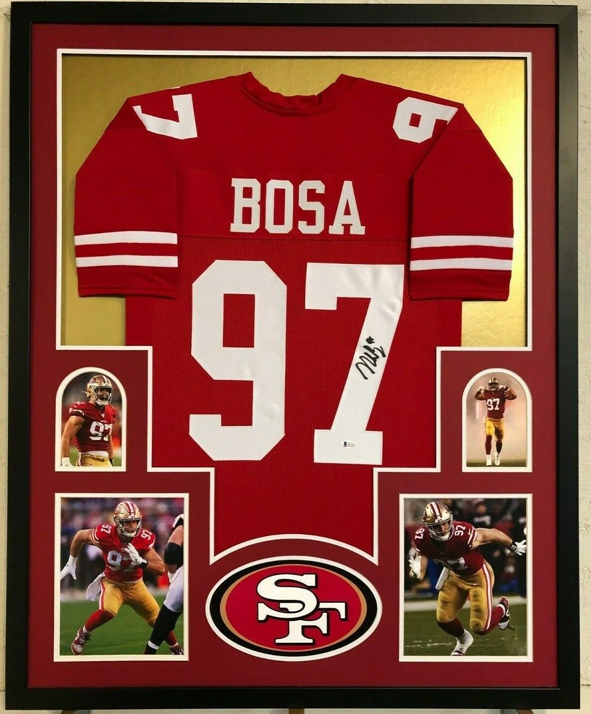 Nick Bosa Autographed Signed San Francisco 49ers Framed Jersey BECKETT