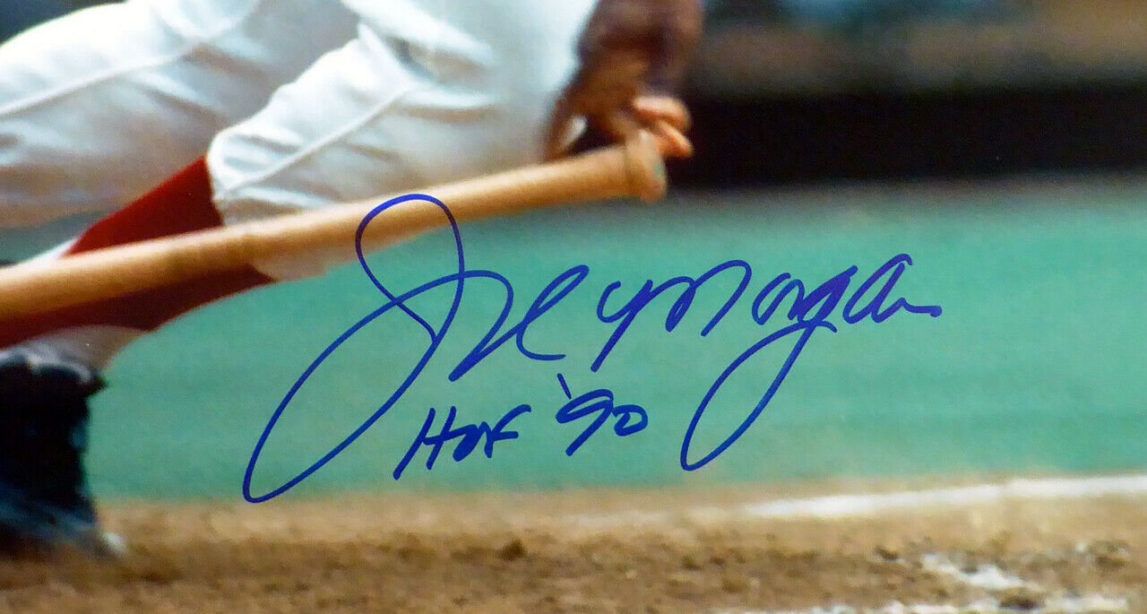 Joe Morgan Signed Autographed 16x20 Cincinnati Reds Photo PSA