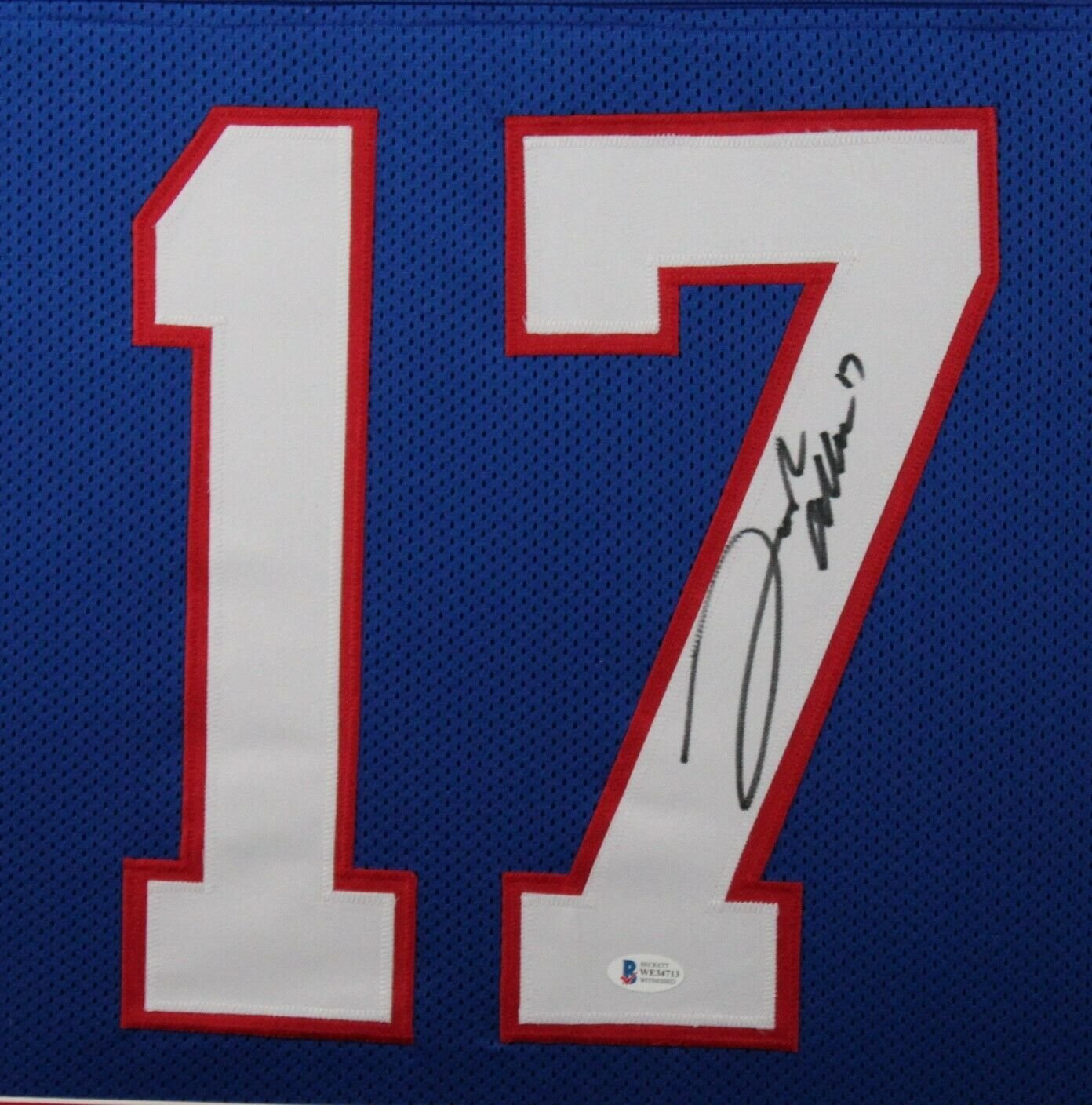 Josh Allen Autographed Signed Framed Buffalo Bills Jersey BECKETT