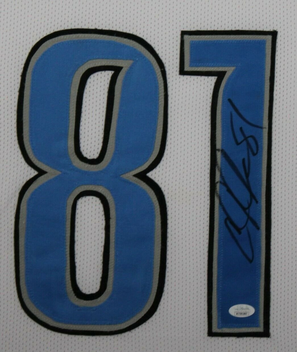 Calvin Johnson Signed Autographed Framed Detroit Lions Jersey JSA