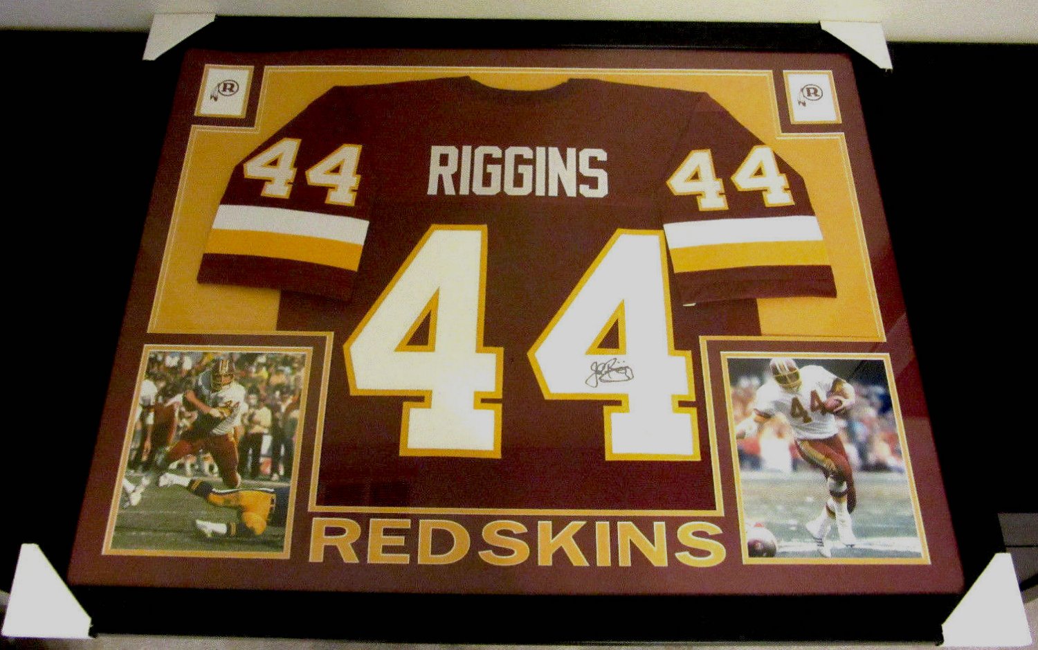 John Riggins Autographed Signed Framed Washington Jersey BECKETT