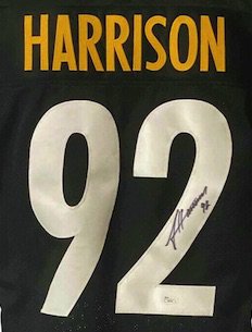 James Harrison Autographed Signed Framed Pittsburgh Steelers Jersey JSA