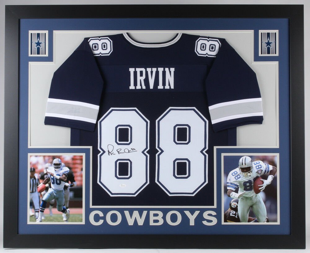 Michael Irvin Autographed Signed Dallas Cowboys Framed Jersey JSA