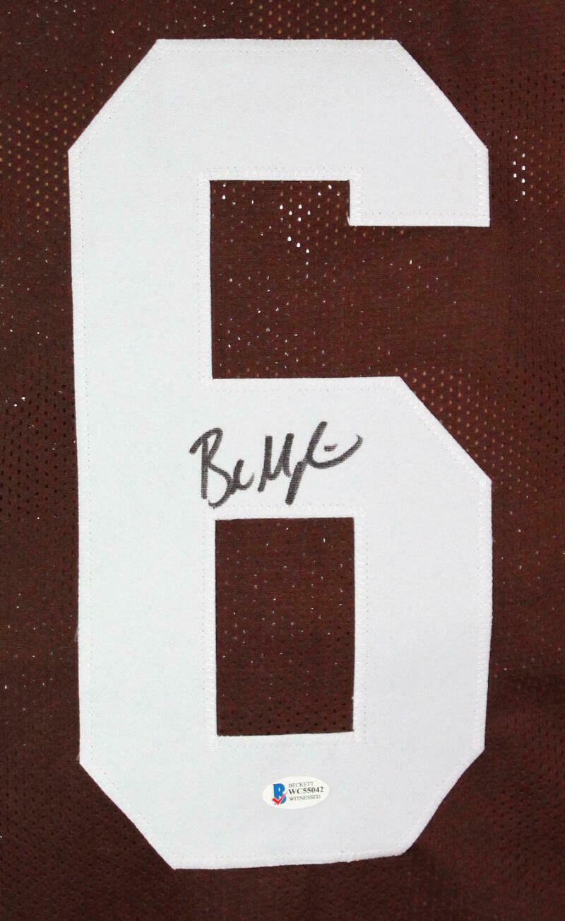 Baker Mayfield Signed Autographed Cleveland Browns Framed Jersey BECKETT
