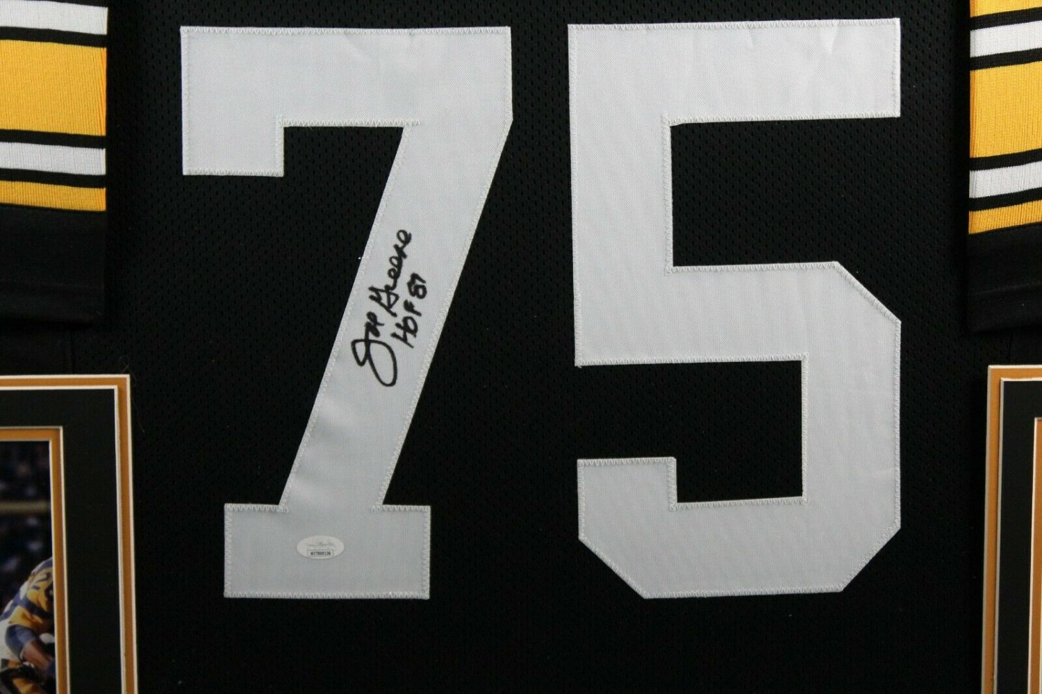 Joe Greene Autographed Signed Framed Pittsburgh Steelers Jersey JSA