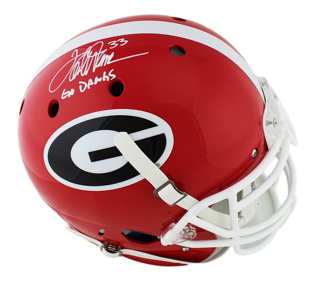 Terrell Davis Autographed Signed Georgia Bulldogs Proline Helmet RADTKE