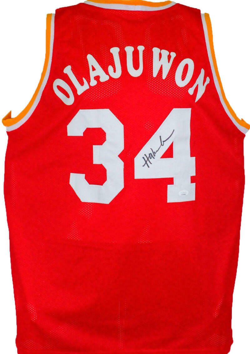 Hakeem Olajuwon Signed Autographed Houston Rockets Jersey JSA