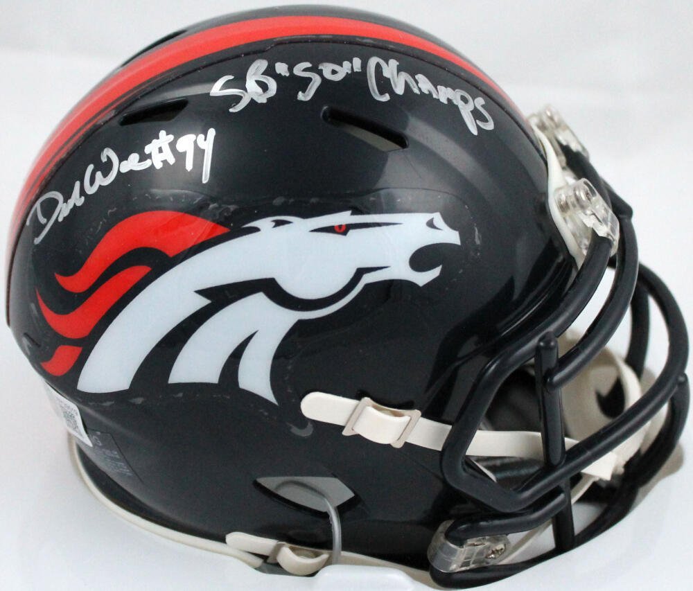 DeMarcus Ware Autographed Signed Denver Broncos Mini Helmet BECKETT