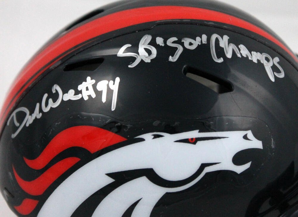 DeMarcus Ware Autographed Signed Denver Broncos Mini Helmet BECKETT