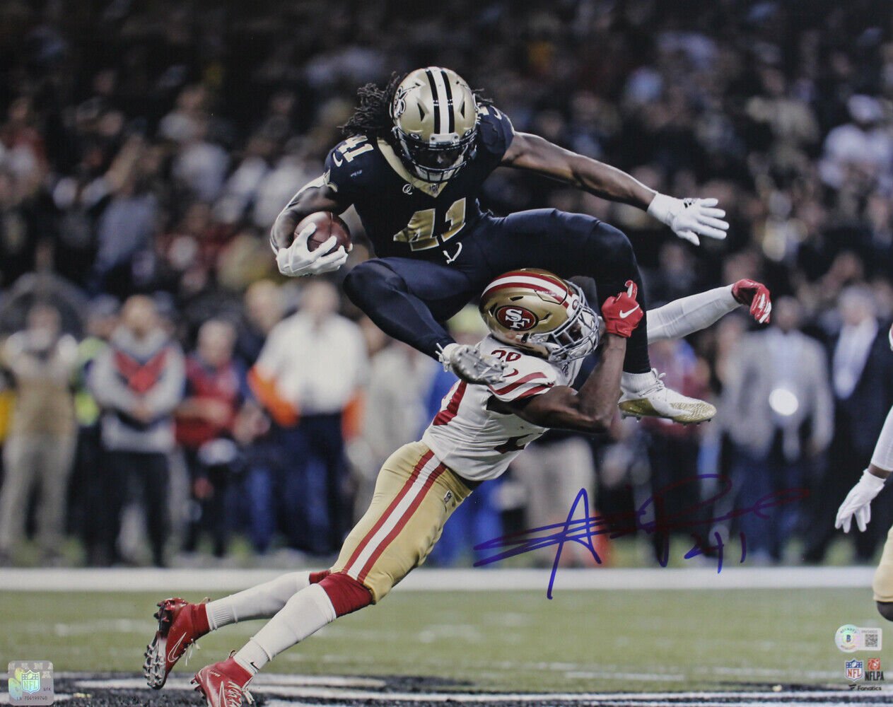 Alvin Kamara Autographed Signed New Orleans Saints 16x20 Photo BECKETT