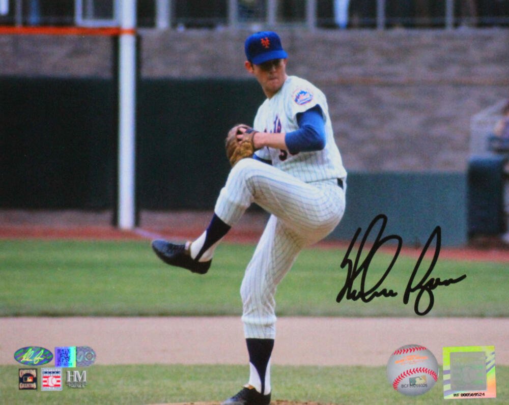 Nolan Ryan Signed Autographed 8x10 New York Mets Photo RYAN COA