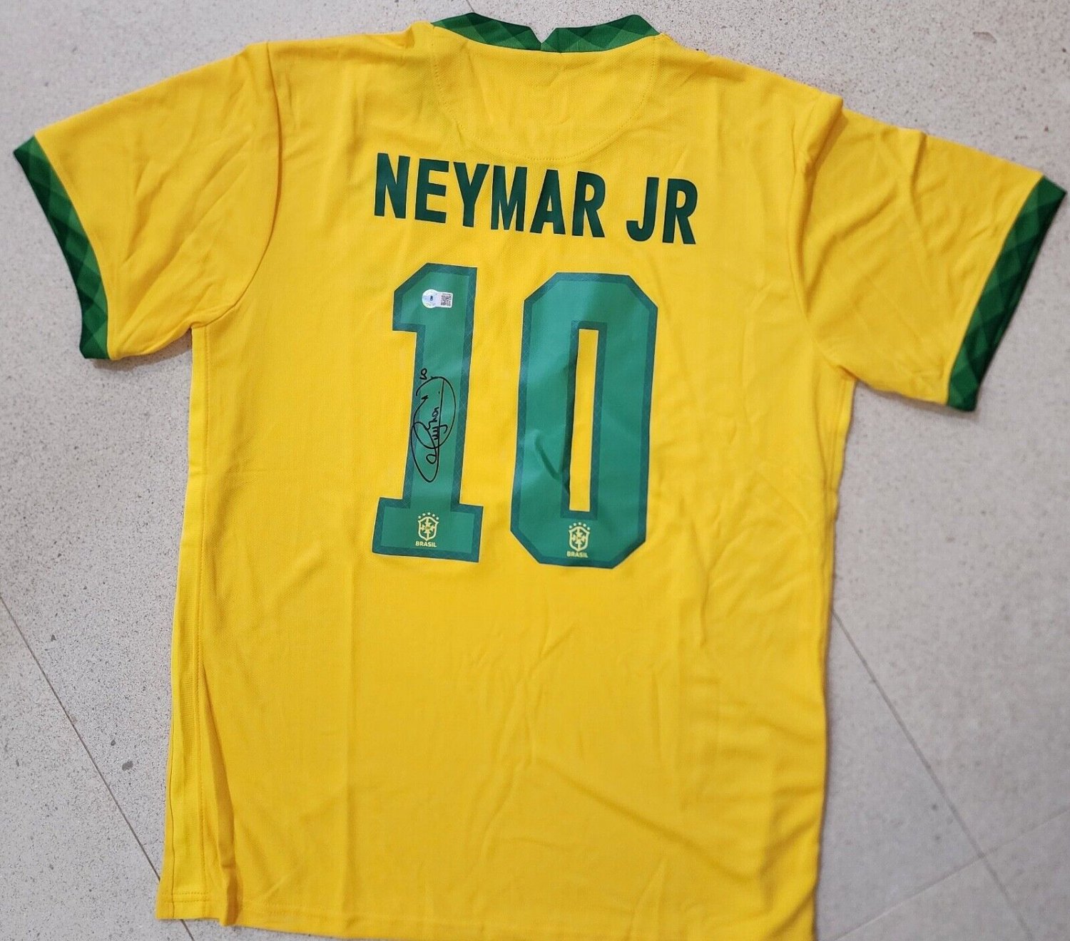 Neymar Jr. Autographed Signed Brazil Jersey BECKETT