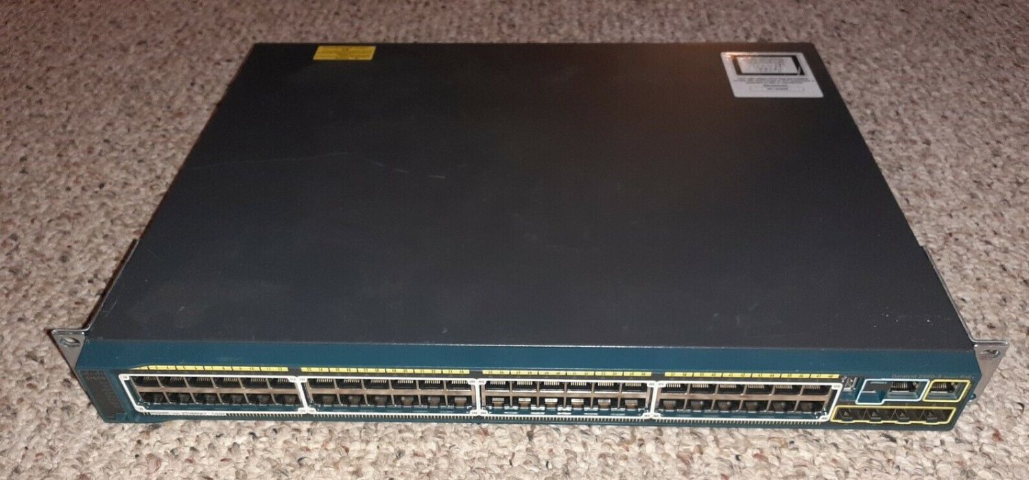 Cisco Catalyst 2960S WS-C2960S-48FPS-L 48 Port PoE+ GB Network Switch w STACK