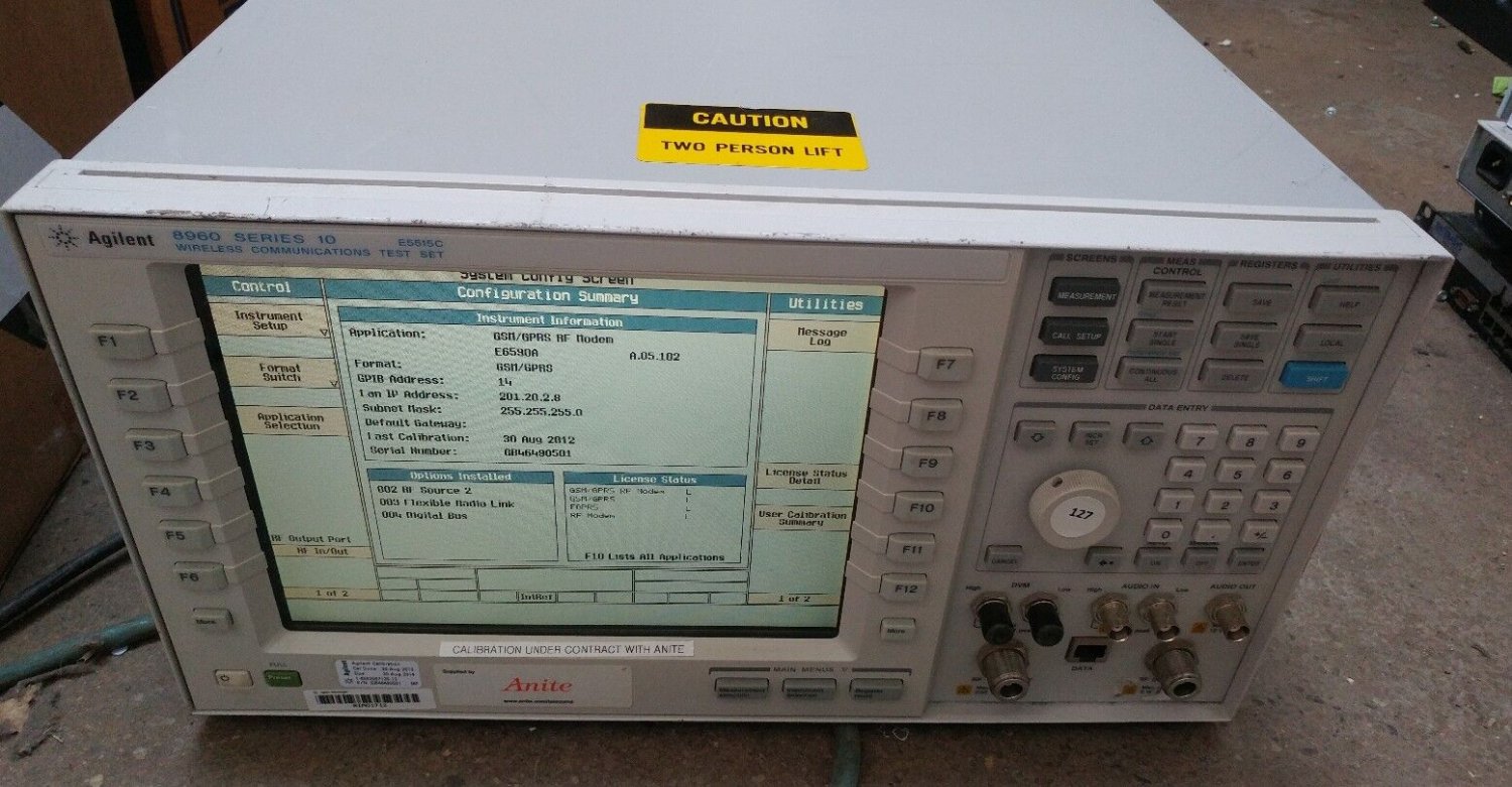 Agilent Keysight Wireless Communication 8960 Series 10 E5515C OPT 002 ...