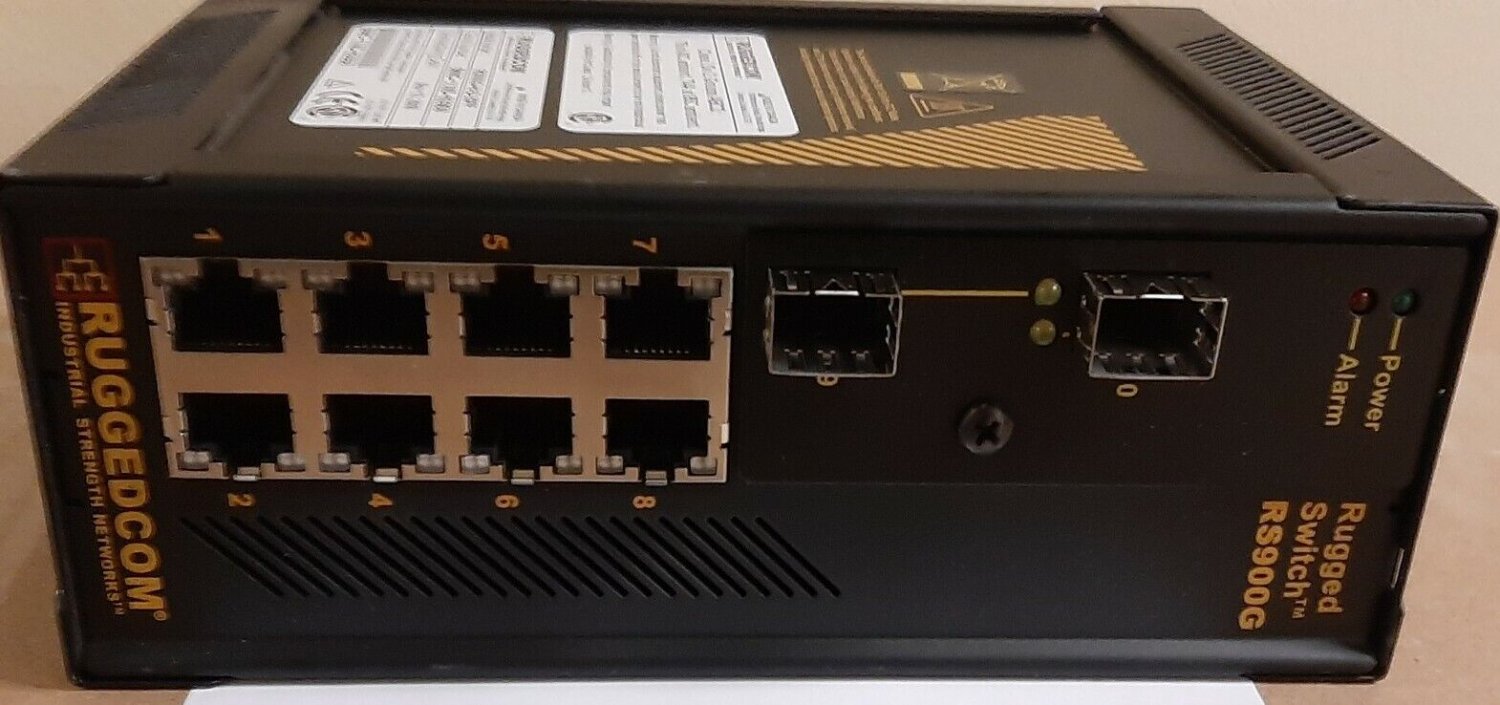 Ruggedcom RS900G Industrial Strength 8 Port RuggedSwitch RS900G-HI-D ...