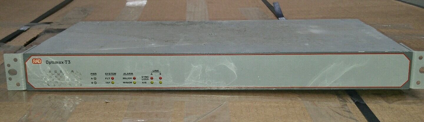 RAD OPTIMUX T3 FIBER OPTIC MULTIPLEXER P/N 3320950000 quantity free ...