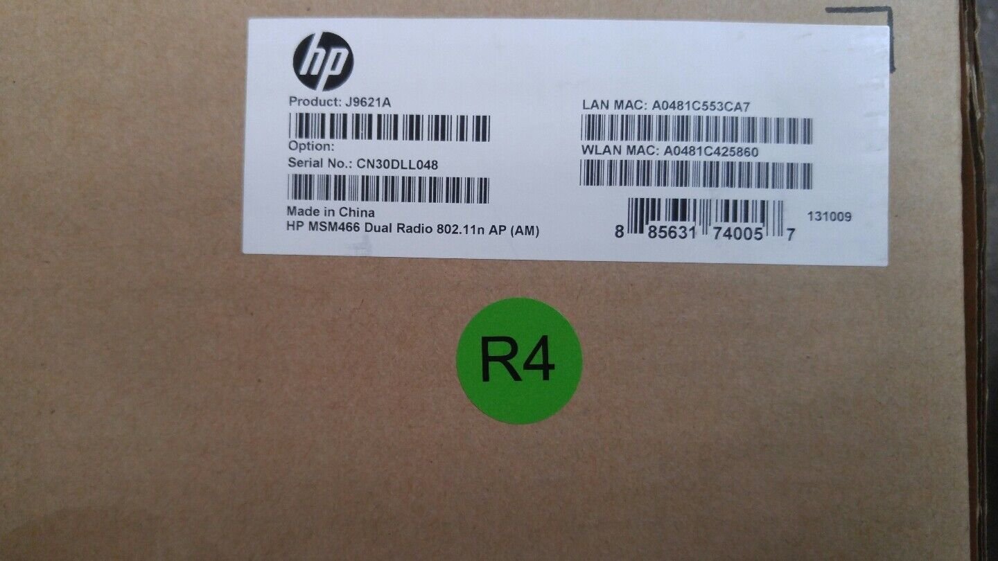 Hp Procurve E Msm466 802 11n Wireless Access Point J9621a New