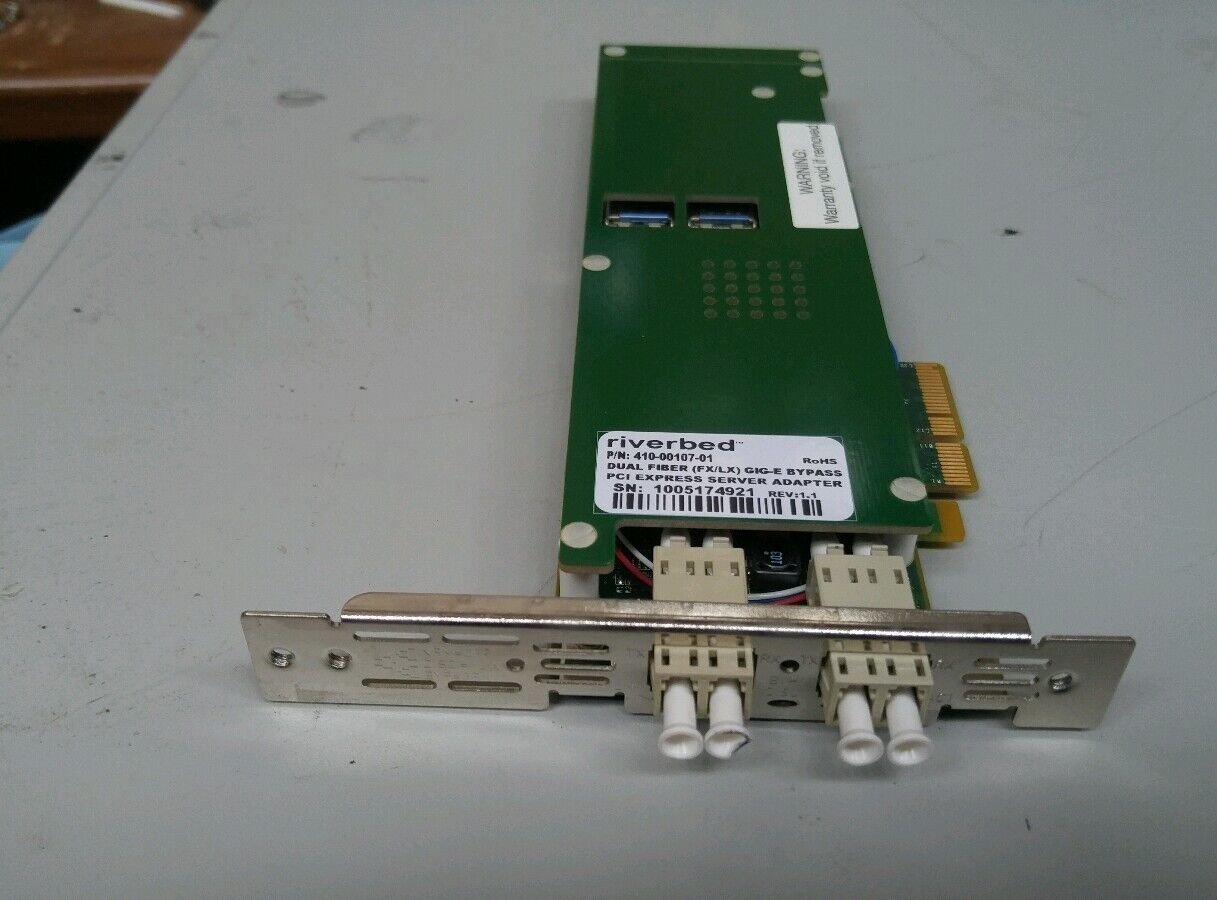 Riverbed 410-00107-01 Dual Fiber GIG-E Bypass PCI express card