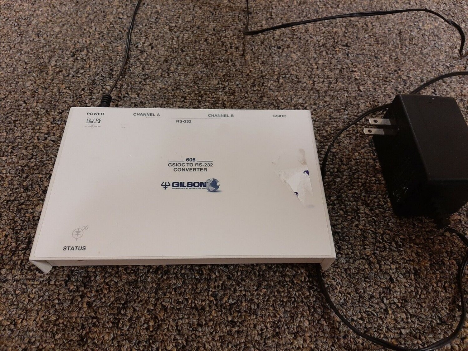 Gilson 606 GSIOC To RS-232 Converter w power supply