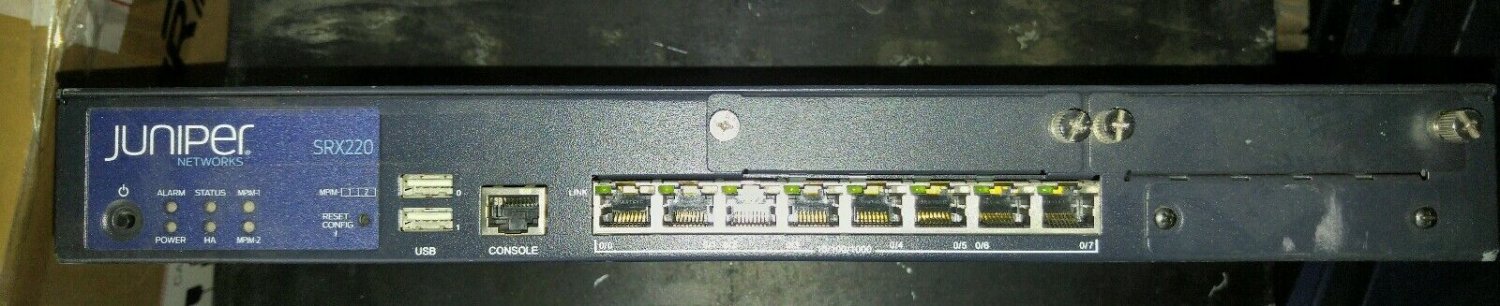Juniper SRX220 Services Gateway, Firewall, VPN, Switch SRX220H-POE qty
