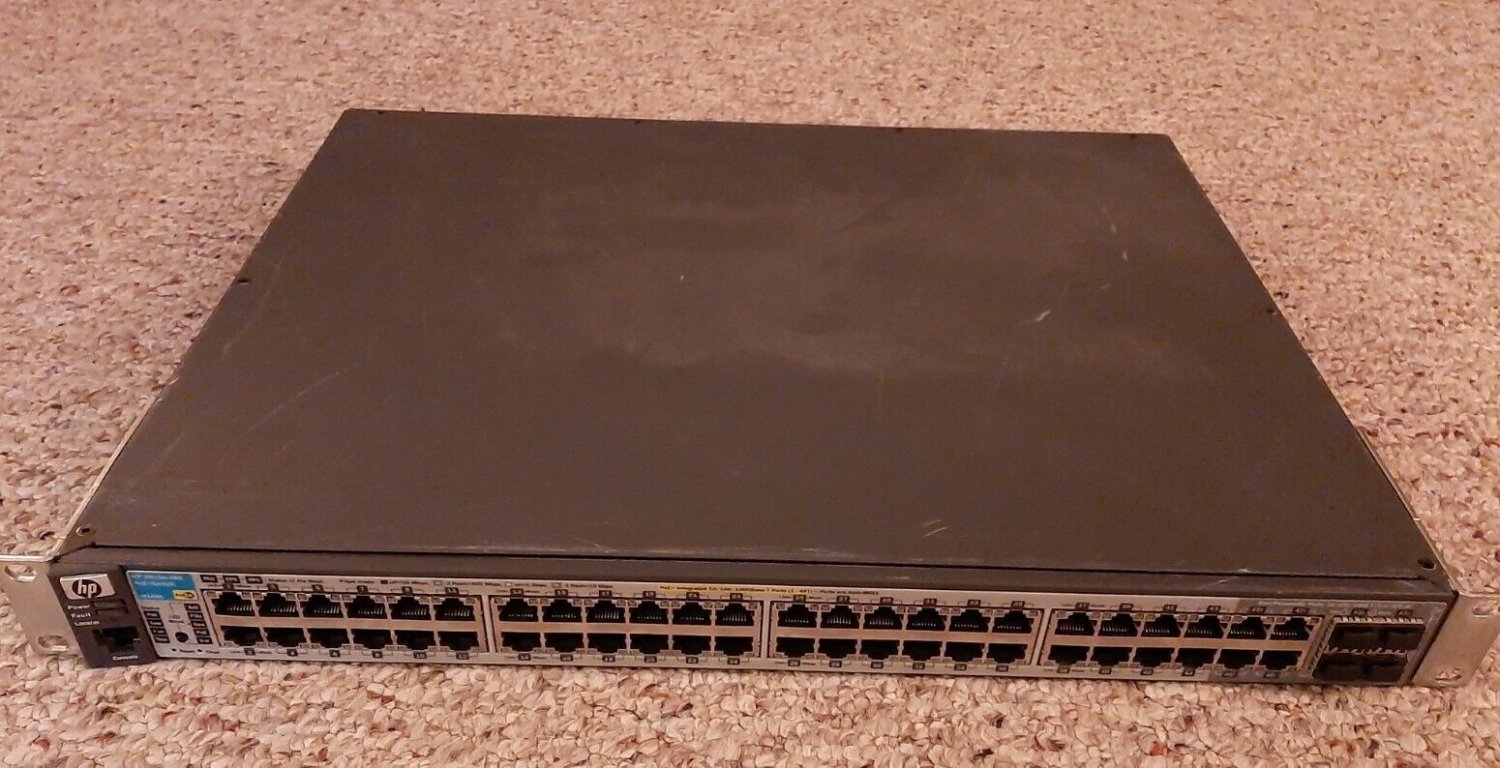 HP ProCurve J9148A 2910al-48G-PoE+ Gigabit Ethernet Switch 1 x J9008A