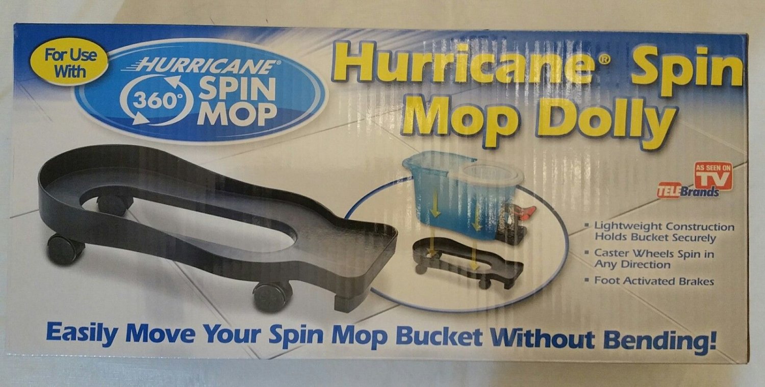 Hurricane Spin Mop DOLLY Home Kitchen Cleaning Tool 360 Rolling Swivel ...