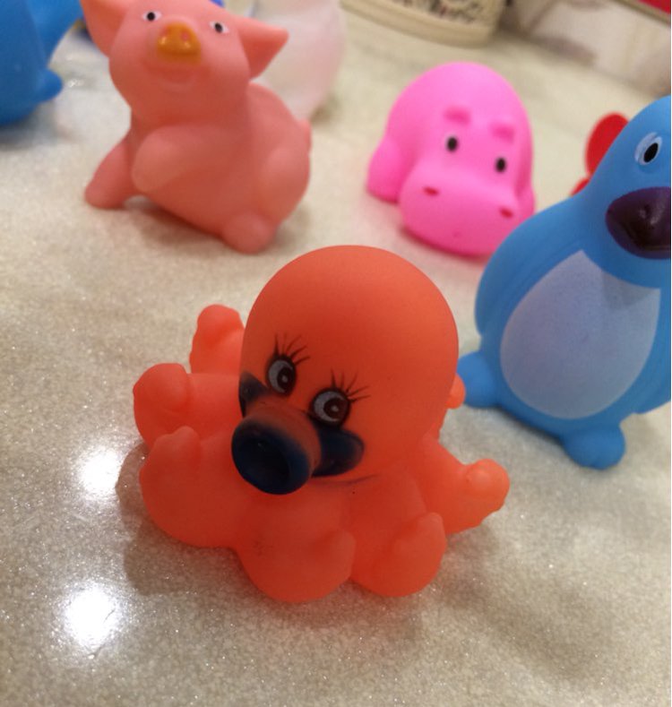 13 Pcs Rubber Float Animals Water Toys