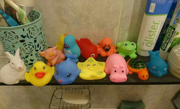 13 Pcs Rubber Float Animals Water Toys