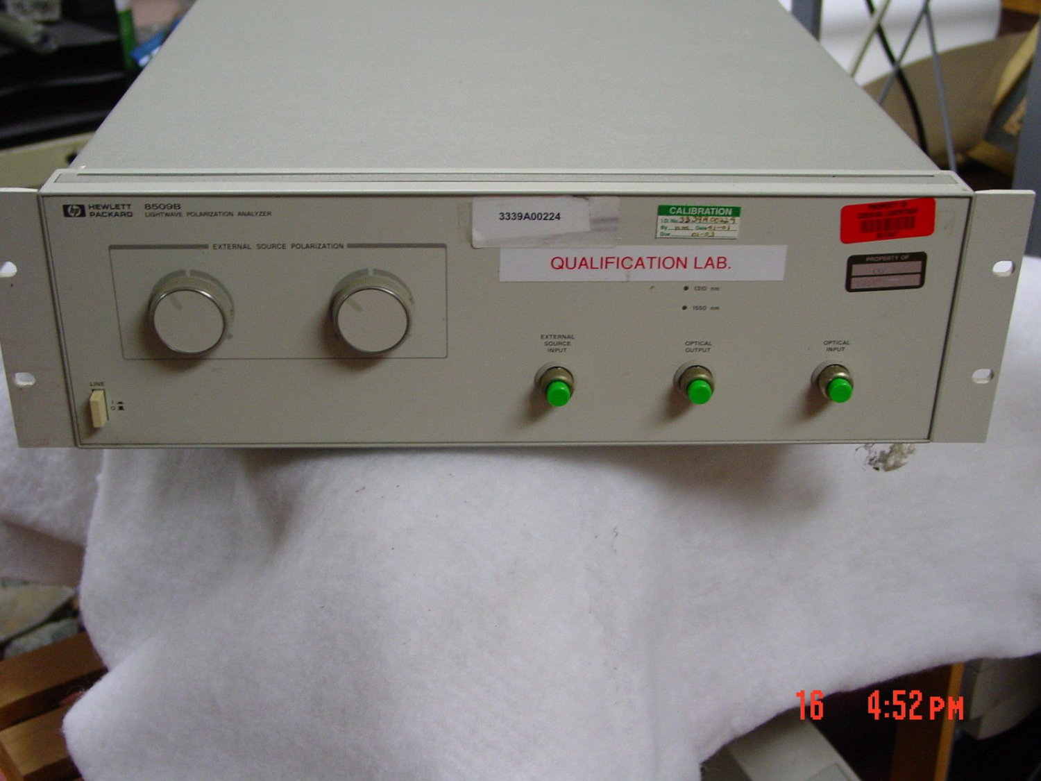 HP Agilent 8509B Lightwave Polarization Analyzer