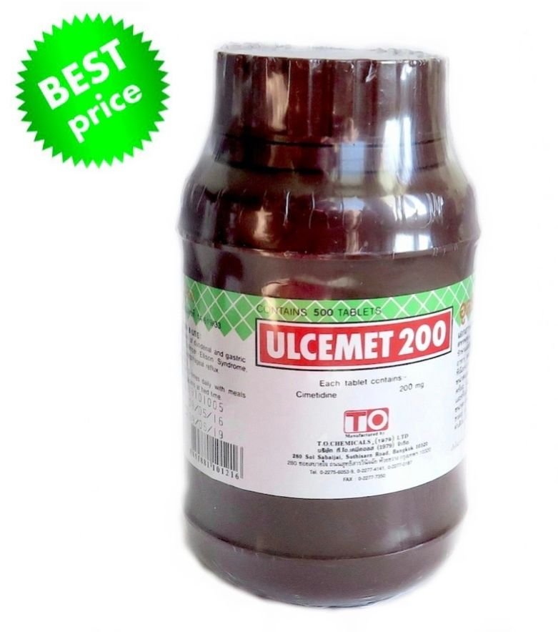 Cimetidine 200 mg 500 Tablets Acid Reflux Heartburn generic Tagamet OTC ...