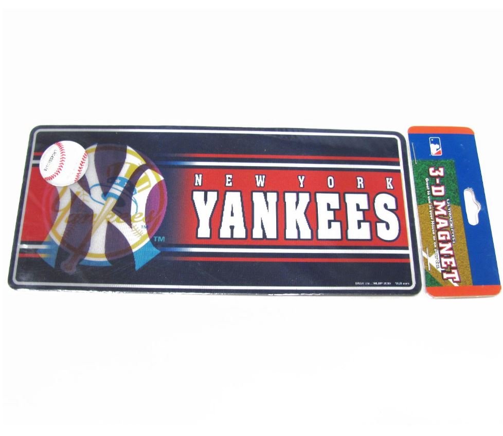 NY Yankees 3D Magnet Authentic MLB Baseball Merchandise