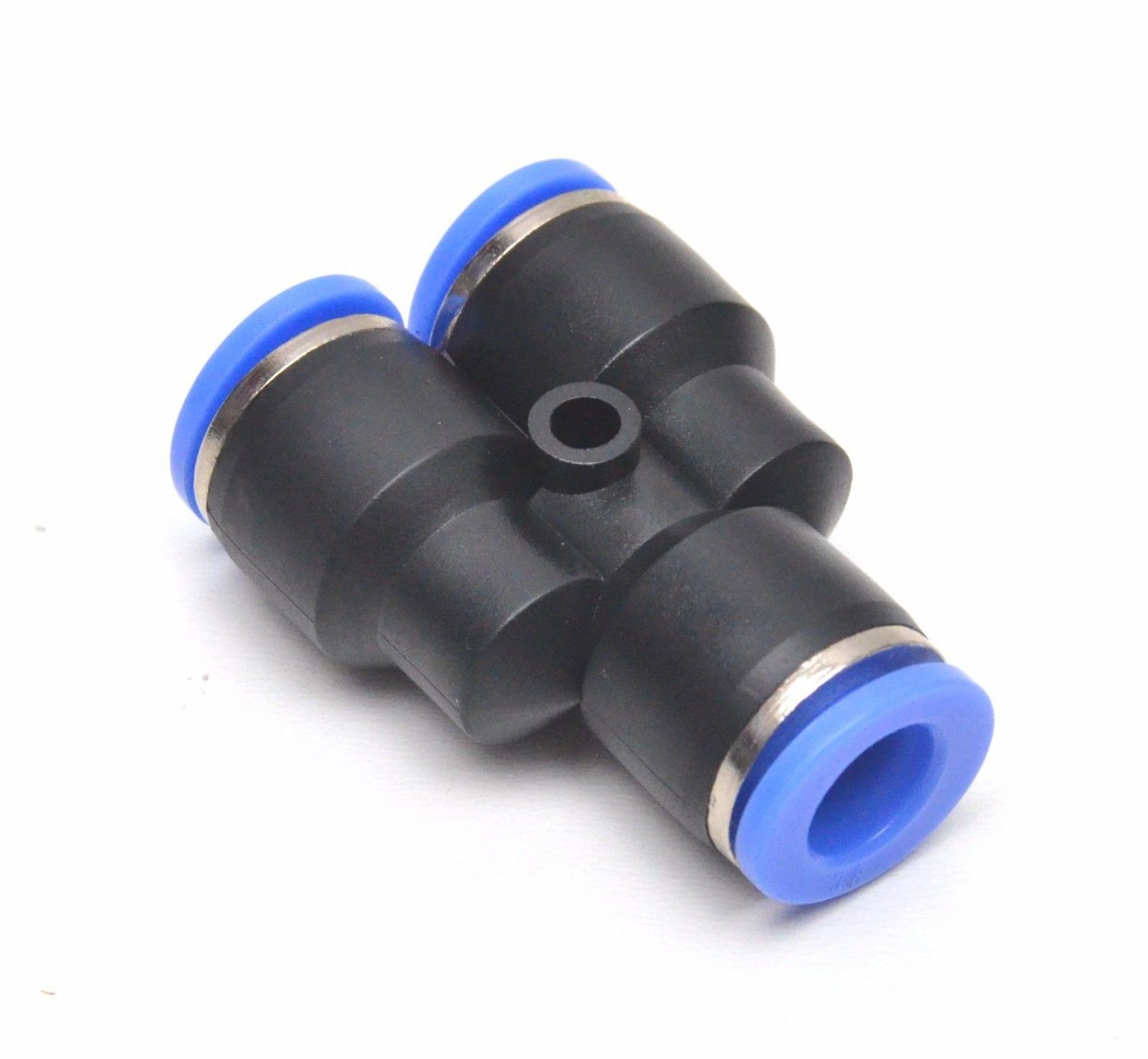 2 Pcs 3/8 OD Push to Connect Y Wye Fitting Splitter Union Air Pneumatic ...