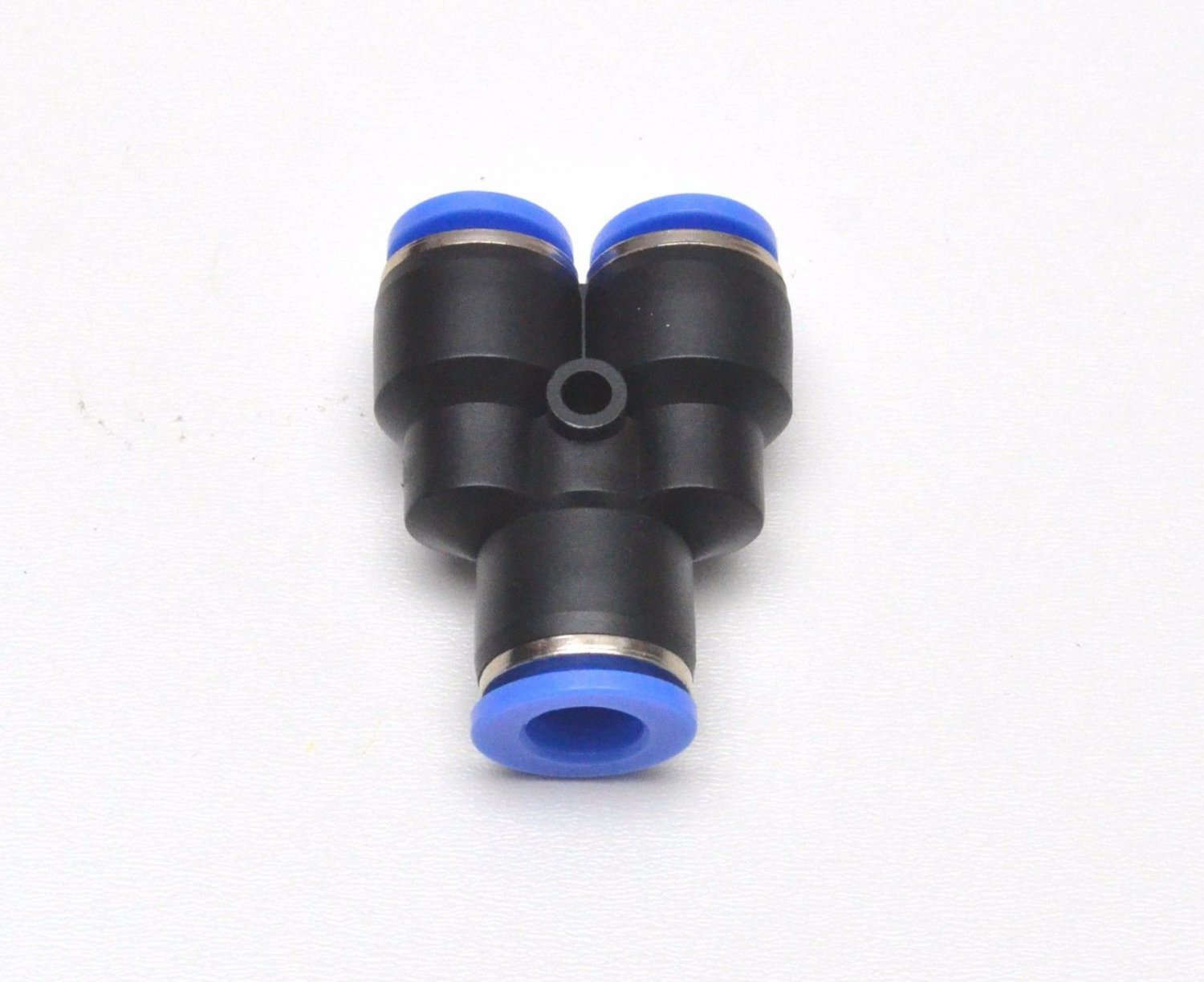2 Pcs 3/8 OD Push to Connect Y Wye Fitting Splitter Union Air Pneumatic ...