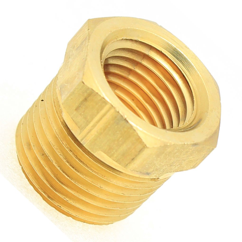 Brass Reducer bushing adapter 1/2 NPT Male x 1/4 NPT Female FasParts