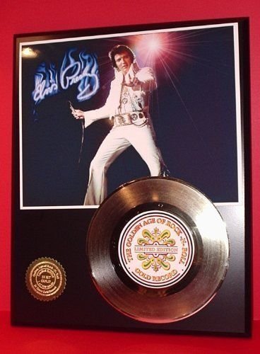 Elvis Presley- Gold Record-Custom Frame 24k Gold LP-Limited Edition - HOT!