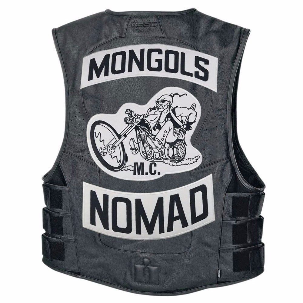 13PCS/ SET MONGOLS NOMAD Biker Vest Embroidered Patch 1% MFFM IN Memory