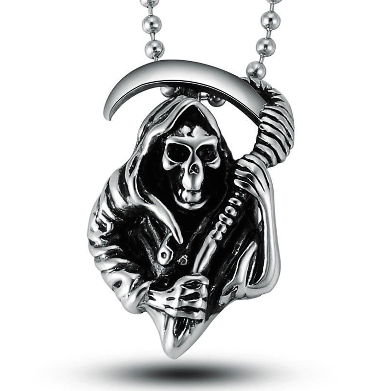 Wholesale Lot 3Pcs Men's Stainless Steel Fashion Death Chain Pendants ...