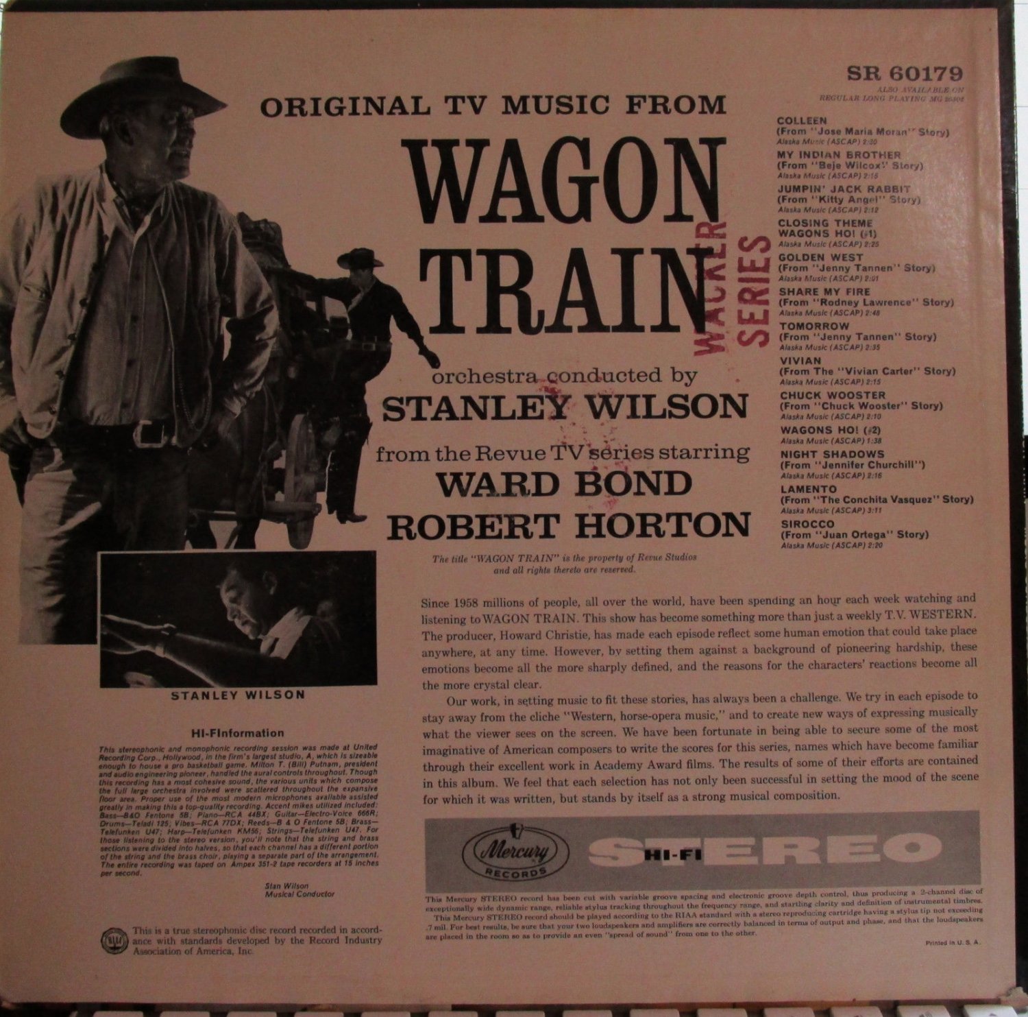 Wagon Train (TV Soundtrack) (Merc. 60179) Stereo (Stanley Wilson ...