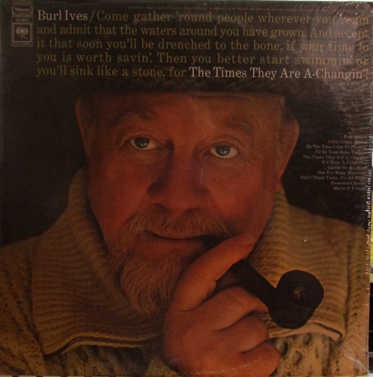 Burl Ives - Times They Are A-Changin' (Columbia CS 9675) (4 Bob Dylan ...