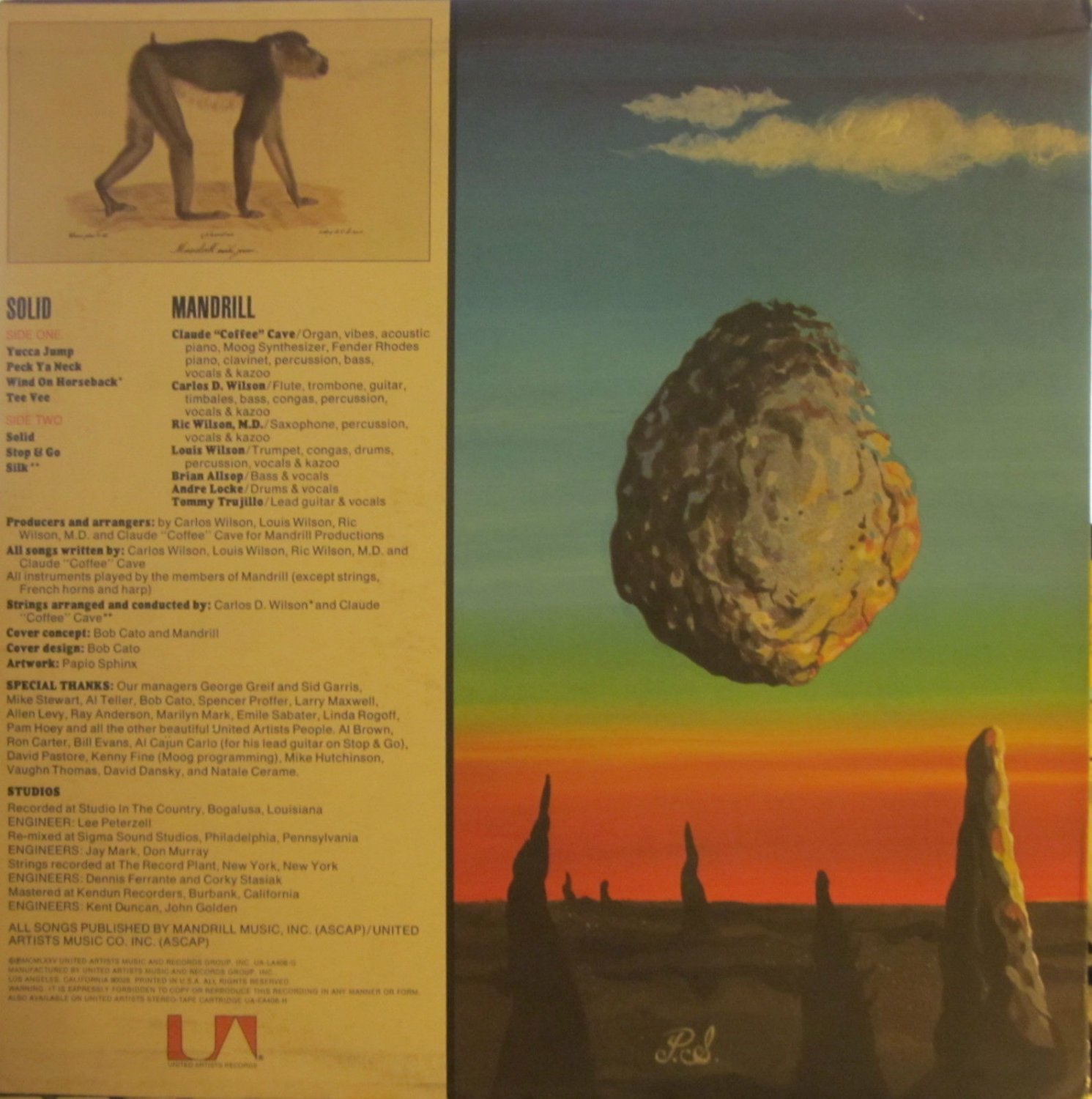 Mandrill - Solid (U.A. LA 408) ('75)