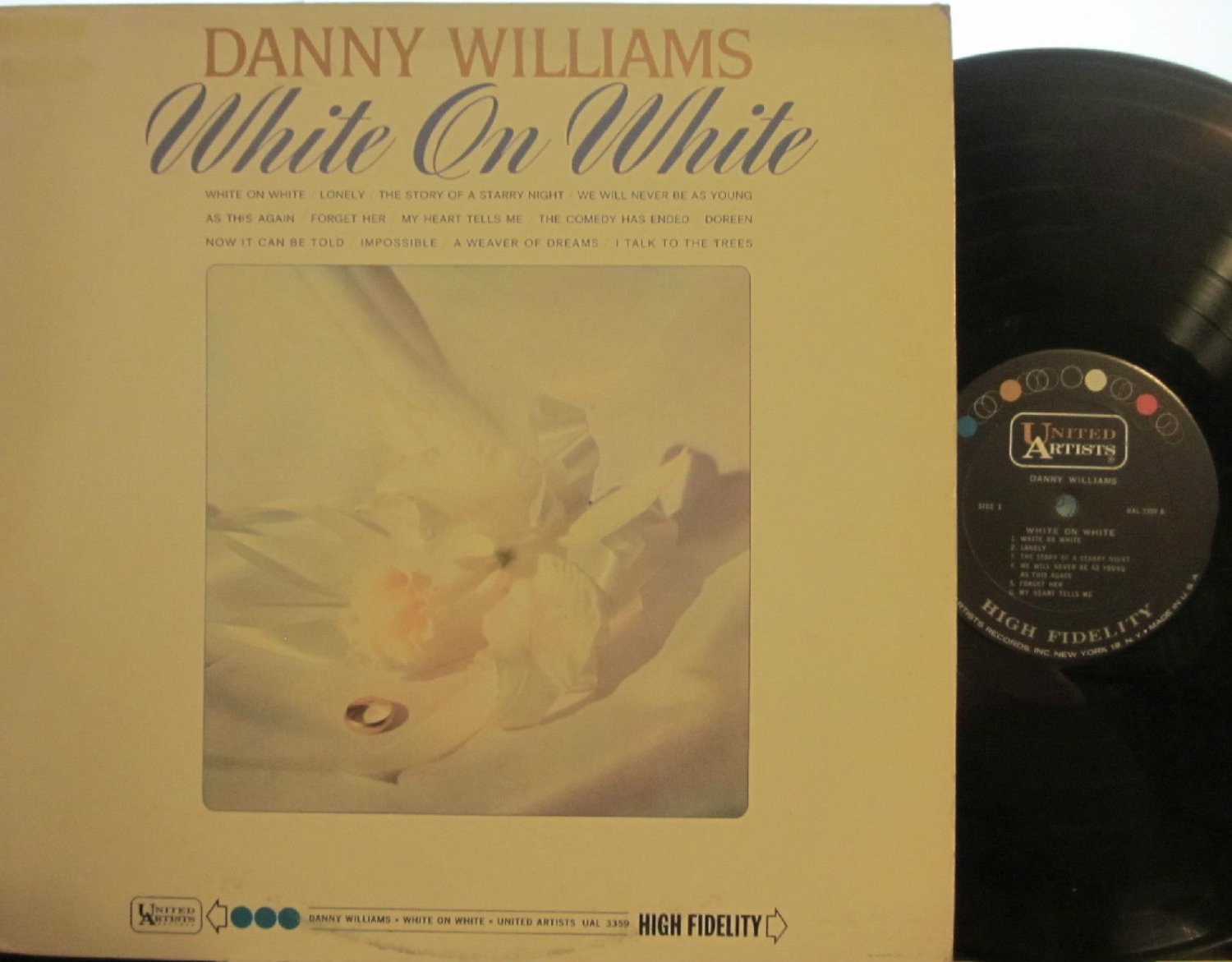 Danny Williams - "WHITE on WHITE" (U.A. 3359) (Mono)