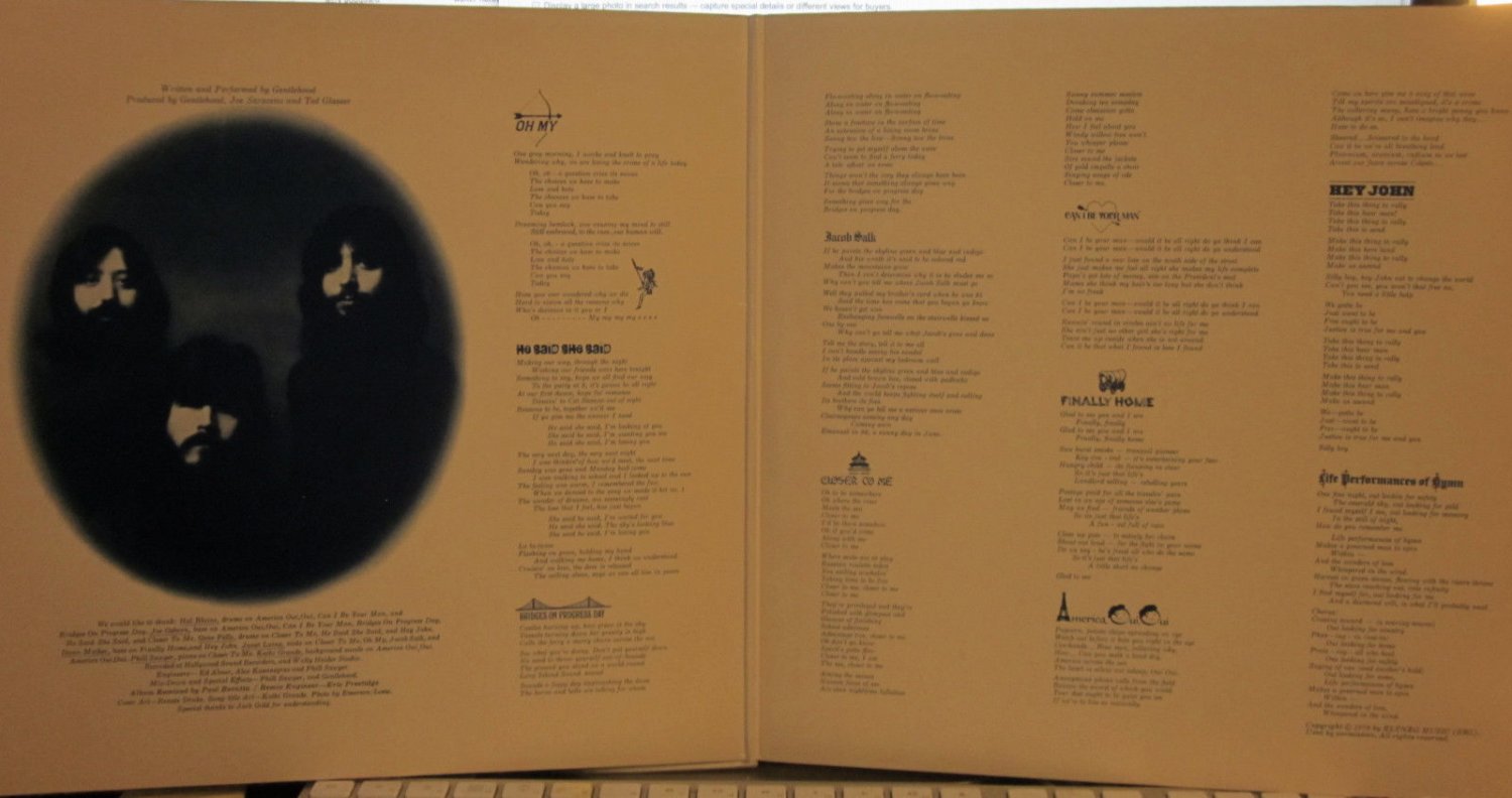 Gentlehood (Columbia 32032) T.Russo,S.Khanzadian,Tom Fiegel (Renate ...