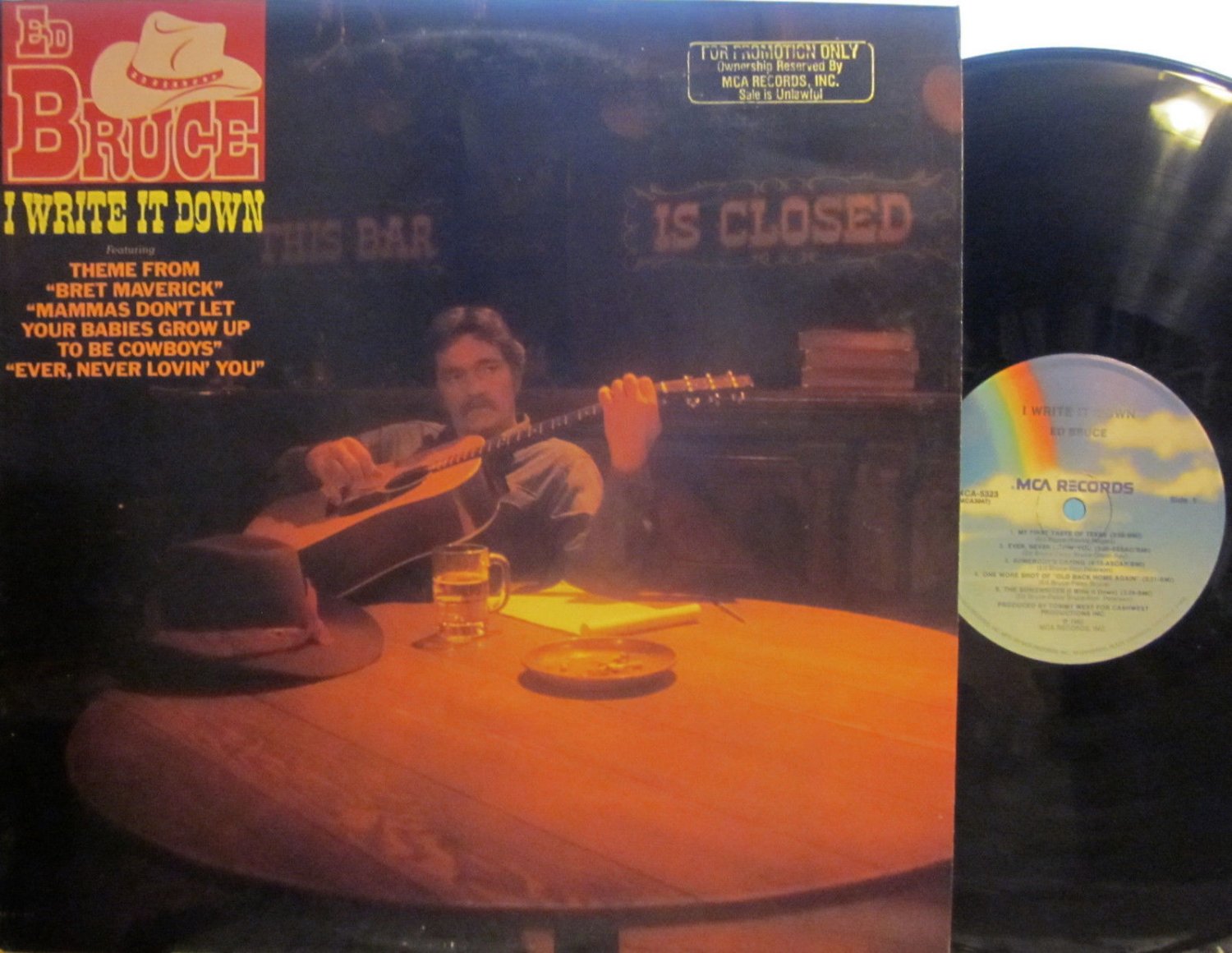 Ed Bruce - I Write It Down (pic: James Garner of "Bret Maverick" TV ...