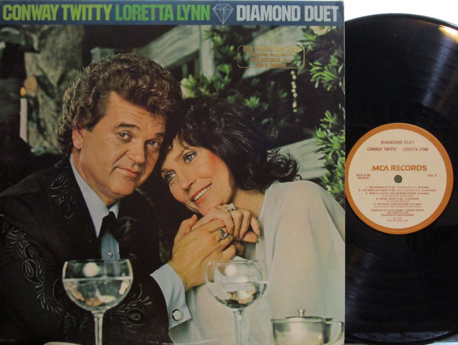 Conway Twitty & Loretta Lynn - Diamond Duet (MCA 3190) ('79) "Hit the Road Jack