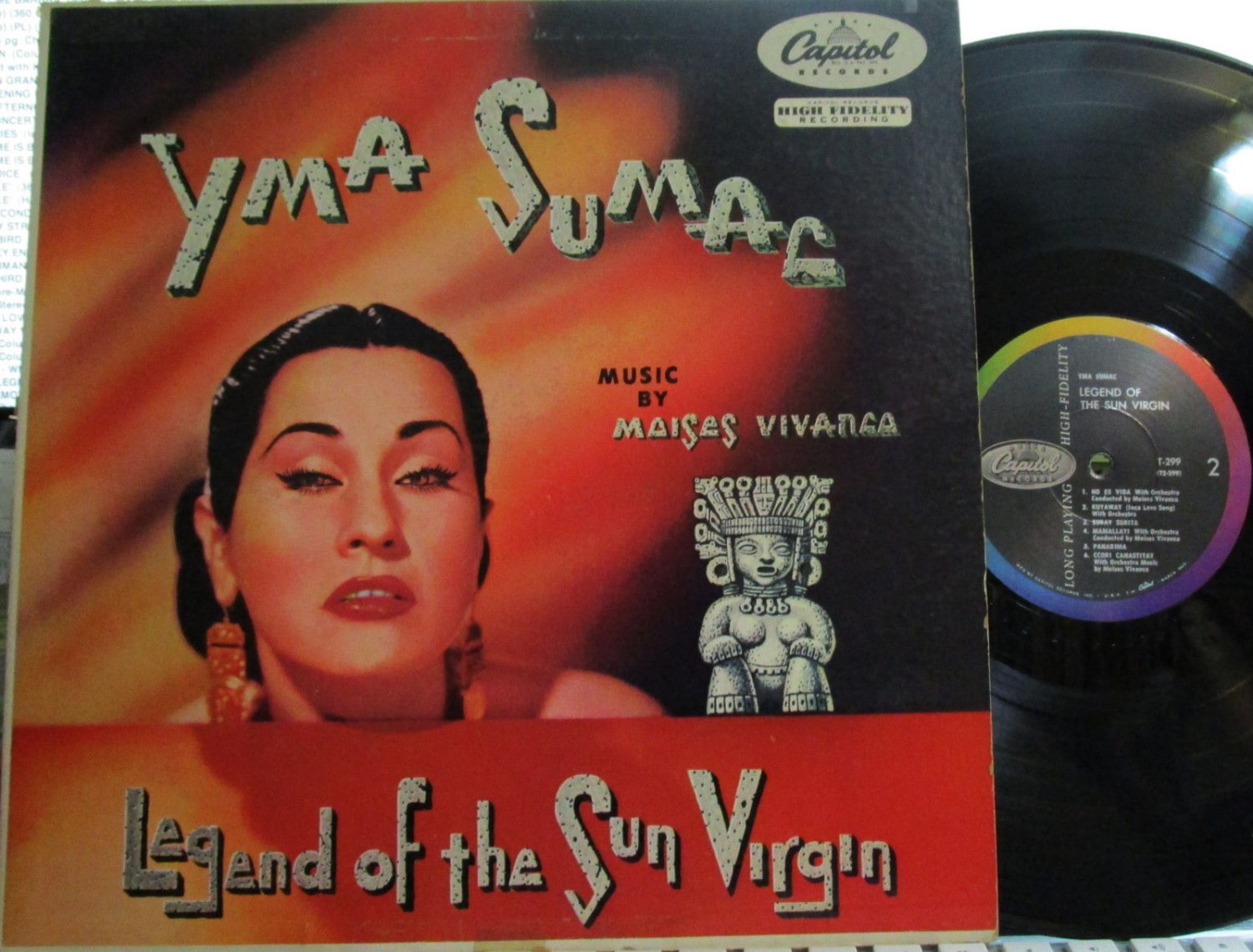 Yma Sumac - Legend of the Sun Virgin (Capitol T 299) (Mono) (Moises ...