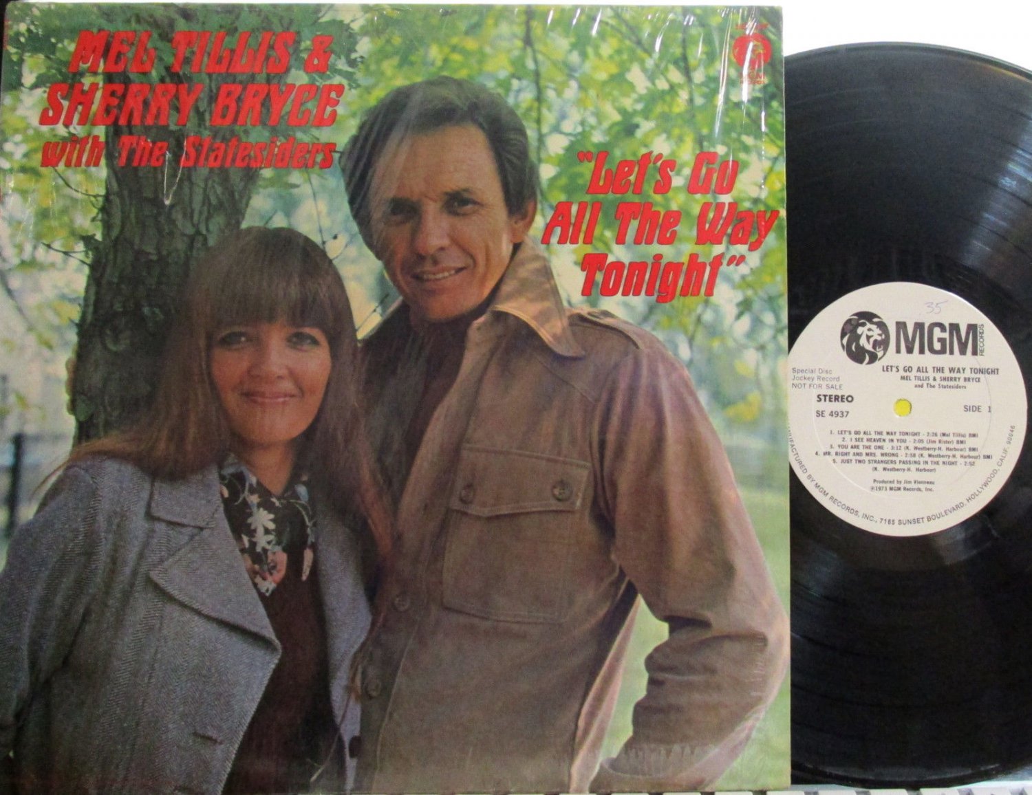 Mel Tillis & Sherry Bryce - Let's Go All the Way Tonight (MGM 4937 ...