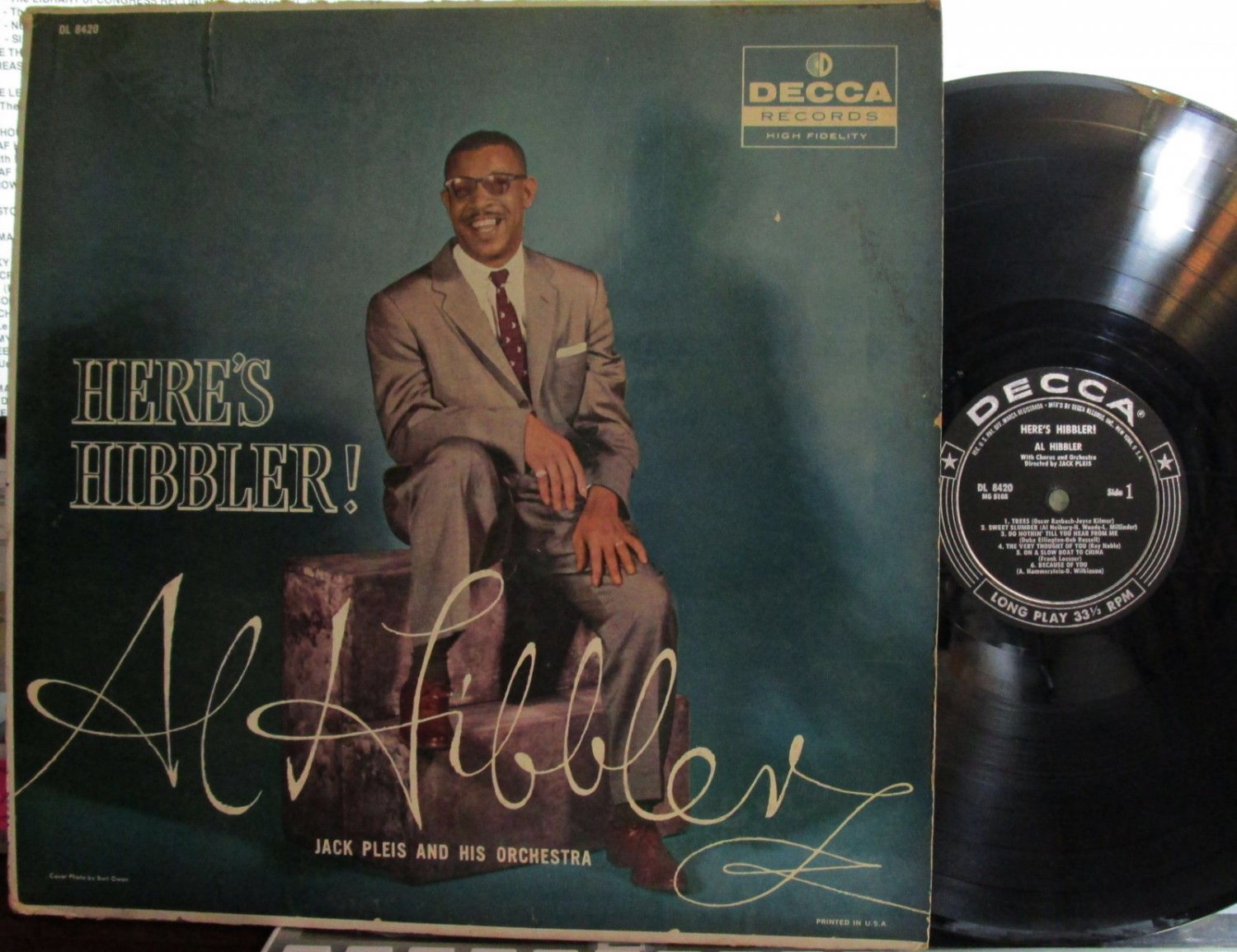 Al Hibbler - Here's Hibbler! (black & silver Decca 8420) (Mono) (Jack ...