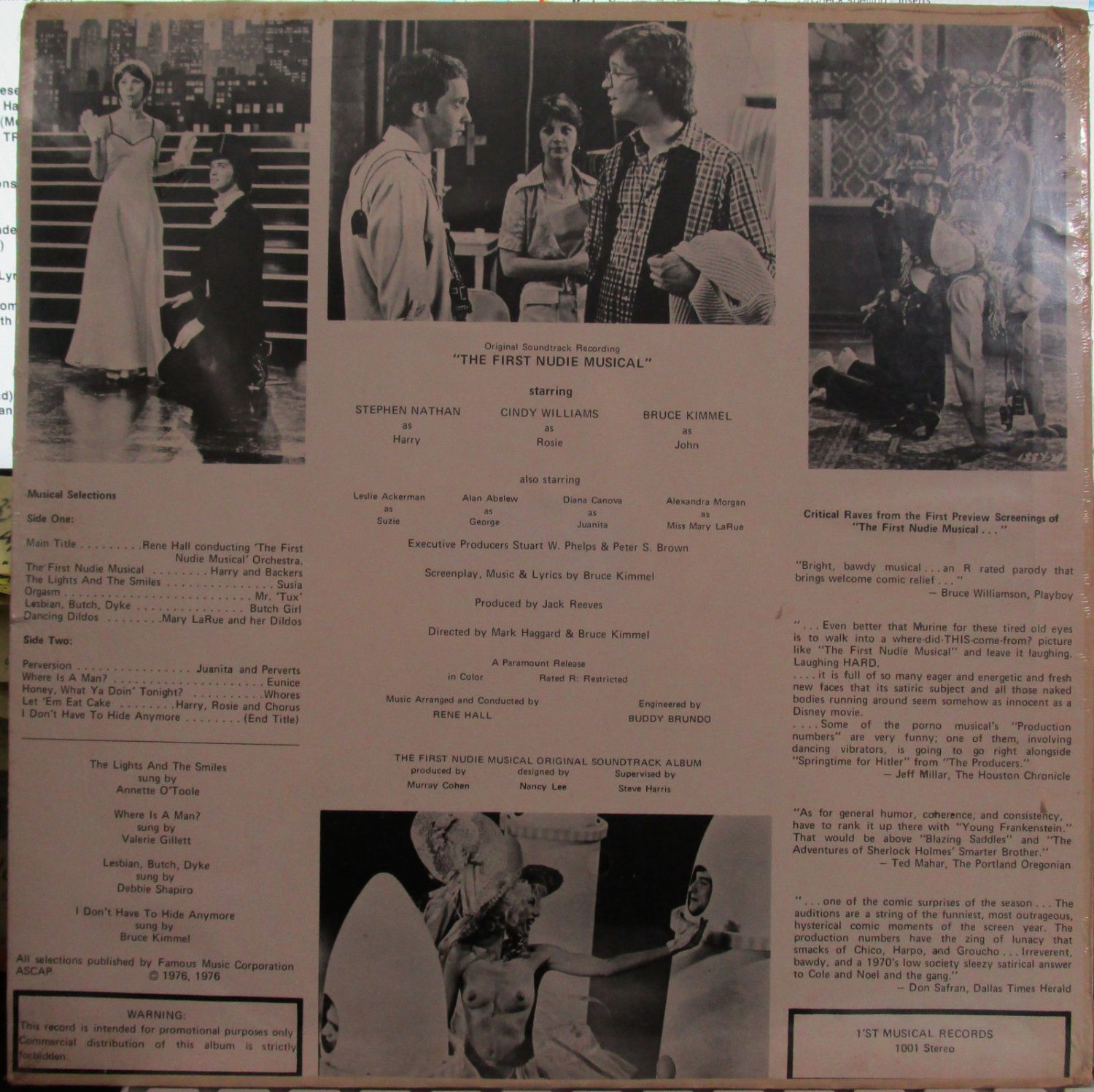 First Nudie Musical (Soundtrack) Musical 1001 (Cindy Williams, Bruce ...